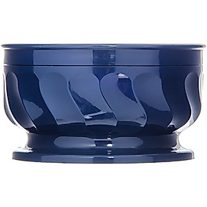 DINEX DX330050 Turnbury Insulated Pedestal Base Bowl, 9 oz, 2.38" Height, 4.38" Width, 4.38" Length, Urethane Foam, Dark Blue (Pack of 48)