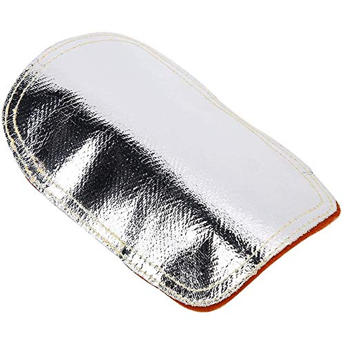 Welding Hand Pad, Leather Aluminized Back Heat Shield Split Cowhide