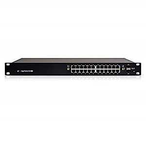 Ubiquiti Networks EdgeSwitch 24 250W (ES-24-250W) Managed PoE+ Gigabit Switch with SFP,Black