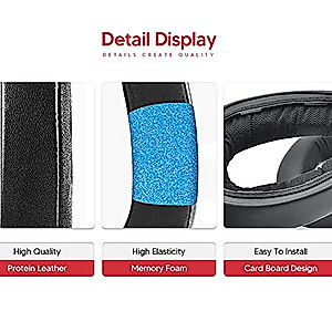 GSP 600 Ear Pads, Replacement Protein Leather Memory Foam Headphone Earpads Ear Cushion Pad for Sennheiser GSP 670 GSP 500 GSP 600 Gaming Headset