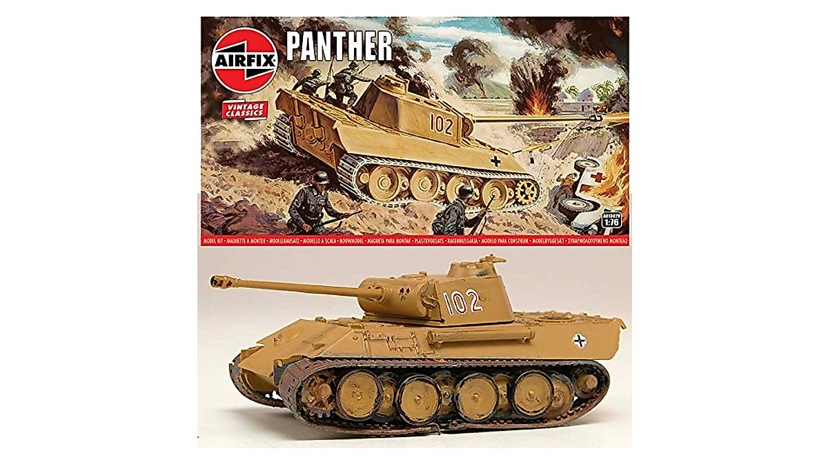 Airfix Vintage Classics Panther Tank 1:76 Model Kit - Nostalgic Build