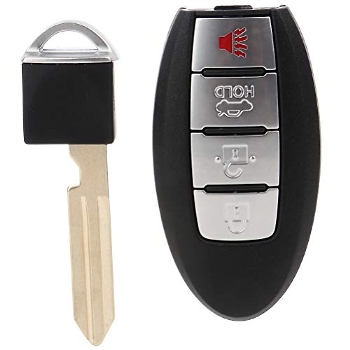 cciyu 1pc Uncut 4 Buttons Keyless Entry Remote Fob Replacement for 2013 2014 2015 2016 for Nissan Sentra Series with OE ADP12548401S CWTWB1U815