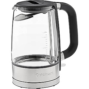 Cuisinart GK-17 ViewPro Cordless Electric Kettle, 1.7-Liter Capacity with 1500-Watts of Power, Stainless Steel/Glass