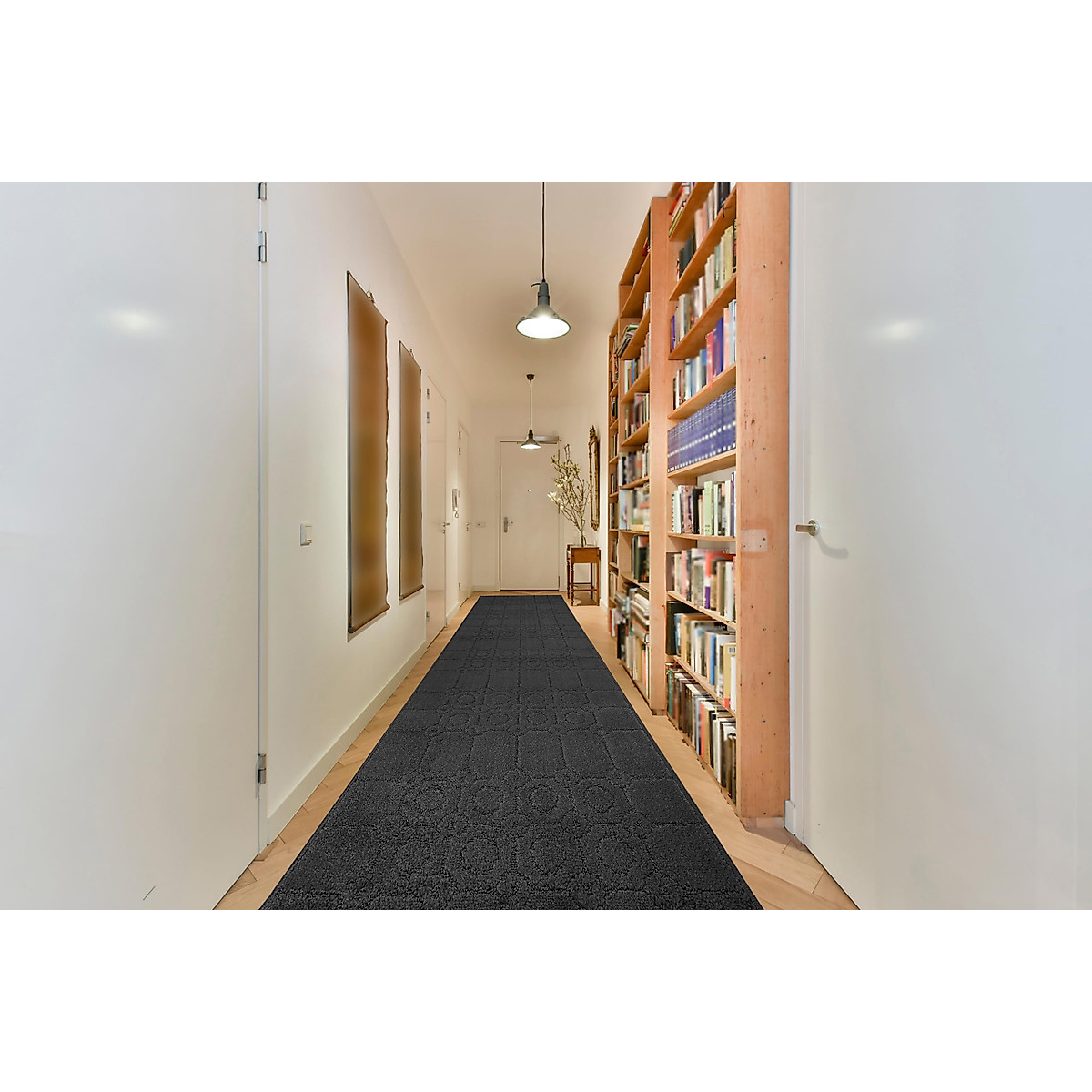 Kitchen Mat,Non Skid Washable Carpet Runner Rug for Narrow Galley Peninsula U L Shaped Small Kitchen Floor, Tribal Mayan Style 24.5 in x 5 ft