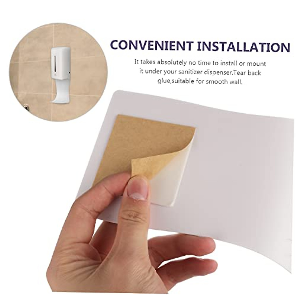 Alipis 1Pc Water Tray Laundry soap Catcher Tray Dispenser Droplet Tray Body wash Container Foam Catch All Trays Automatic drip Tray Wall Drip Tray bark soap Dish Liquid soap White Plastic