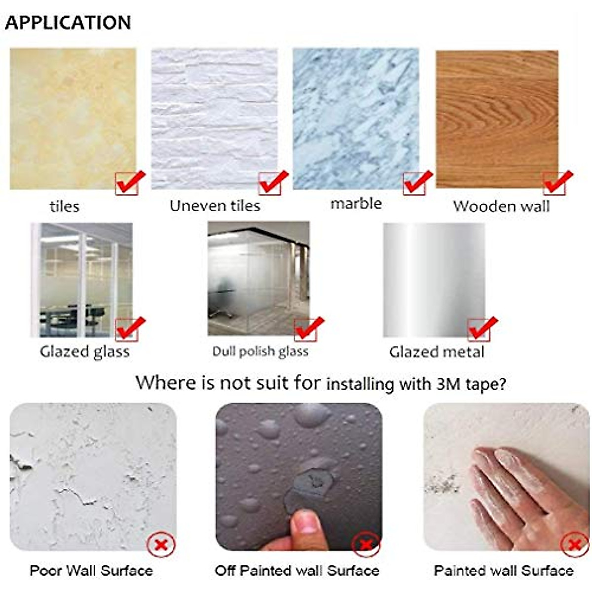 JIALTO Adhesive Stainless Steel Nails , Non-Trace Stick Wall Hook , Transparent , Pack of 6 Screw Nails