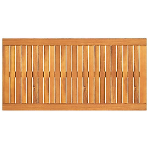 vidaXL Acacia Wood Coffee Table, Solid and Durable, Weather-Proof with Oil Finish, Outdoor Patio or Deck Furniture, Easy Assembly Required, 39.4"x19.7"x13"