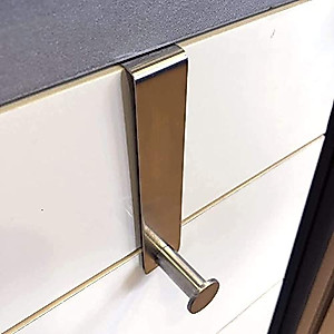 Hooks for Cabinets and Cupboards, Shower Hooks Towel Hanger for Glass Door, Towel Hooks for Kitchen Bathroom Cabinets Cupboards, Stainless Steel Utility Hooks, Pack of 4, Silver