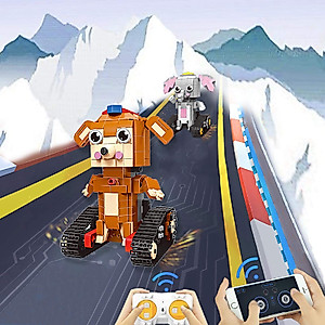 AMLINK Building Blocks Robot Toy Dog for Kids 8-12, STEM Robot Educational Science Set Toys Gift for 8 9 10 11 12 13 14 Year Old Boys and Girls (Dog)