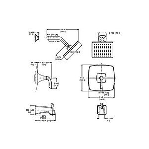 Pfister Bronson Tub and Shower Trim Kit (Valve Sold Separately), Single Handle, Tuscan Bronze Finish, LG898BSY