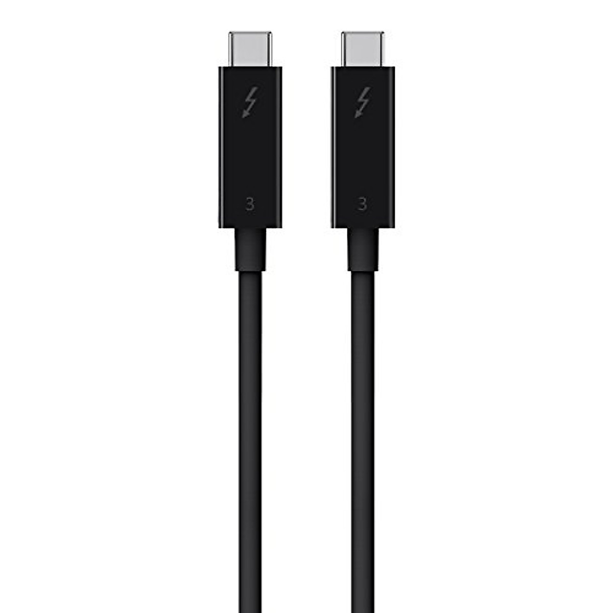 Belkin USB C Cable - Thunderbolt 3, 6.5 Feet/2 Meters, USB C to USB C Cable Type, Fast Charging Up To 100 Watts, Fast Transfer up to 40 Gbps, Supports 5K Ultra HD Displays - Black