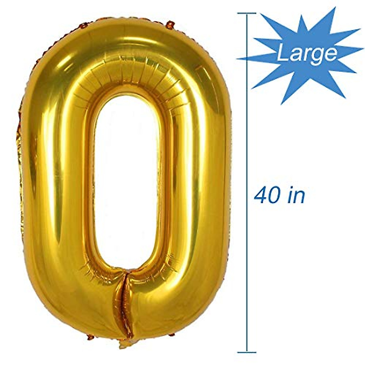 Tellpet Gold Number 10 Balloon, 40 Inch