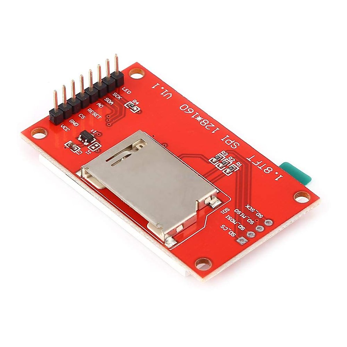 1.8" SPI LCD Display Module 3.3V 5.5V 128×160 SPI LCD Serial Port Display Module ST7735 51/AVR/STM32/ARM 8/16 bit