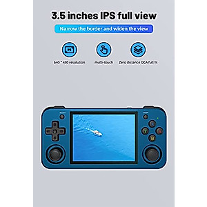 RG353M Metal Retro Game Handheld Game Console with Android 11 64bit Linux System 3.5’’ IPS Touch Screen Built-in 64G TF and Hall Joystick