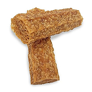 Himalayan Dog Chew Happy Teeth Yak Cheese Dog Chews Dental Chews, 100% Natural, Long Lasting, Gluten Free, Healthy & Safe Dog Treats for Oral Health, Lactose & Grain Free, Protein Rich, Bacon, 2 Chews