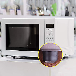 Fu Store Rubber Bumpers Clear Self Adhesive Bumper Noise Dampening Buffer Pads 100PCS 3/8 Inch Protection for Cabinet Door Drawer Wooden Floor-Hemispherical