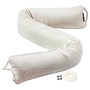 MAGZO Door Draft Stopper 36 Inch-Beige, Under Door Draft Blocker Air Stopper Door Bottom Insulation Snake Draft Stopper