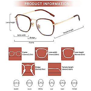 DUCO Blue Light Glasses For Women Computer Glasses Blue Ray Blocking Glasses For Men Womens Fashion Eyeglasses W014