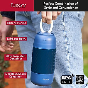 Hot & Cold Food Containers For Lunch Boxes - 20oz Insulated Food Jar for Hot Food & Cold Food, Insulated Food Container - Hot Lunch Box, Hot Food Container - Insulated Lunch Box - Food Thermos