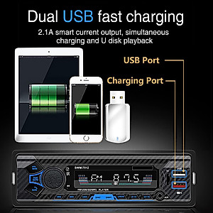 Bluetooth Single din car Stereo System for car, 7 inch Universal car Radio System for car,aftermarket car Radio,1 din car Radio,SWC/Subwoorf/BT