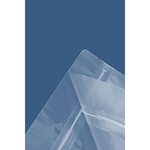 Portable Stand Up Clear Zipper Lock Reusable Aluminum Mylar Foil Plastic Packaging Bag for Zip Heat Seal Package Lock with Tear Notch Long Term Food Storage (10 pieces11.8x 15.7in,10 pieces 11.8x9 in)