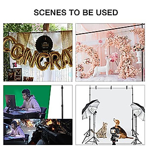 Yesker 8.5X10ft Background Stand Backdrop Support System Kit Photo Video Studio Adjustable Backdrop Stand for Photoshoot Photography Parties Wedding with Carrying Bag