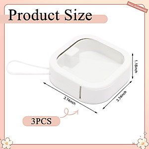 VOCOOL 3 Pcs Portable Hair Tie Organizer, Travel Qtip Holder Hair Accessories Organizer Hair Tie Holder Storage Boxes Hanging Small Items Containers Cotton Swab Dispenser Gifts for Girls Women Mom