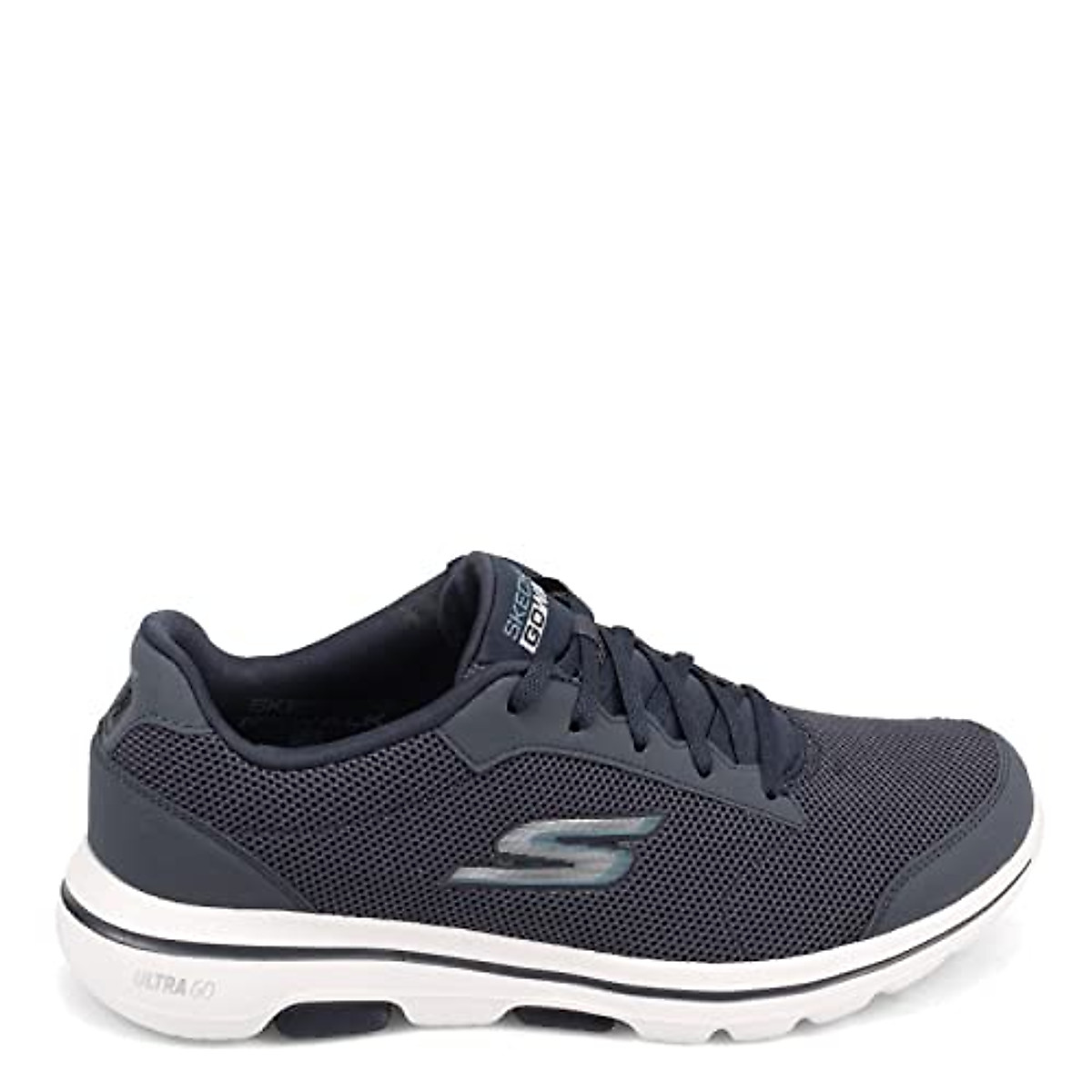Skechers Men's Gowalk 5 Qualify-Athletic Mesh Lace Up Performance Walking Shoe Sneaker, Navy/Blue, 12