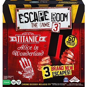 Spin Master Escape Room Version 3 Board Game, for Adults and Kids Ages 16 and up (20130825)