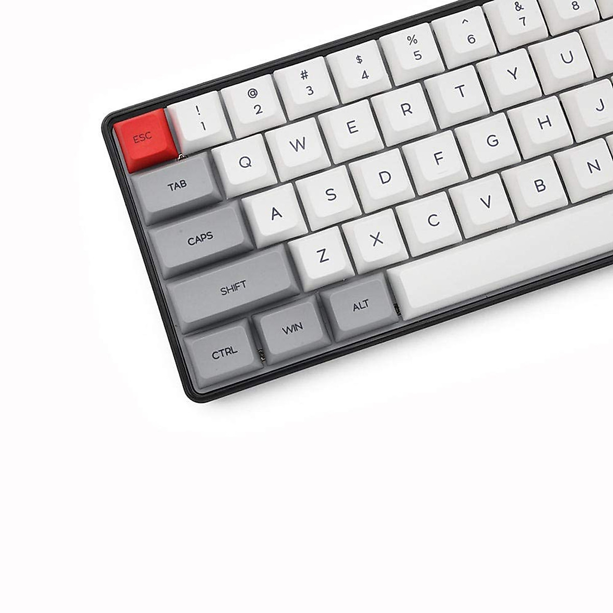 MDYYD Mechanical Gaming Keyboard Backlight Mechanical Gaming Keyboard 60% 61 Keys NKRO Gateron Wired Computer Keyboard (Color : White, Size : Red Switch)