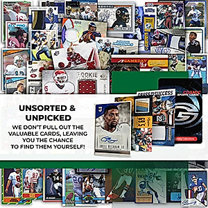 NFL Football Card Hits Mystery Pack | 5X Autograph, Jersey or Relic Cards Guaranteed | Unsorted & Unpicked | Genuine Chance to find Rare & Valuable Cards | Authentic | by Cosmic Gaming Collections