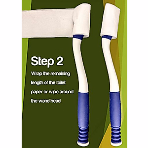 Self-Assist Toilet Wiping Aid Tool - Wiping Aid for Range of Motion Assistance, Toilet Assistance for Elderly - Long Reach Comfort Wipe (Color May Vary) by BodyHealt