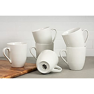 10 Strawberry Street Simply White 12 oz Mug, Set of 6