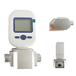 BHYIQI Gas Mass Flow Tester Mass Air Flowmeter with Range 0 to 250L/Min Precision 士2.0+0.5FS% LCD Display 12 mm Tube Diameter