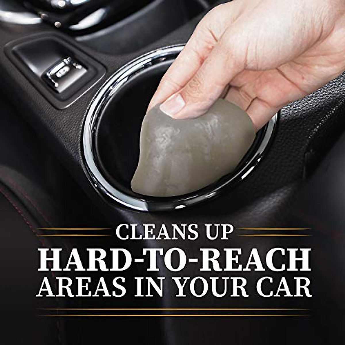 All-Surface Quick Care Detail Putty Gel by Lexol, Detailing Putty Gel for Home, Office, Car That Removes Dust, Grime, and More, 3 Oz