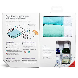Munchkin® Theraburpee with Essential Oils: Colic & Fever Rescue Kit + with Hot & Cold Therapy Burp Cloths & Aromatherapy