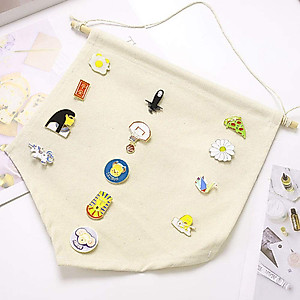 NX Garden 2pcs Pin Wall Display Banner Enamel Lapel Badge Flag Canvas Wall Banner Kids Room Decor Buttons Lapel Collection