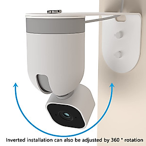 Zwolf Metal Wall Mount for Blink Mini Pan Tilt Camera, Provide Better Viewing Angles for Blink Mini Pan Tilt Mount (2 Pack)