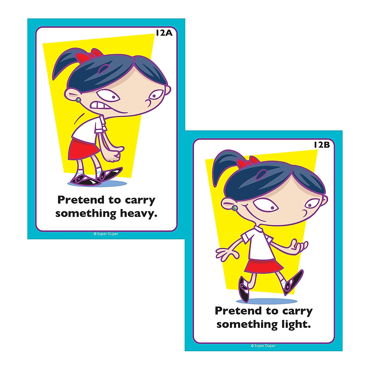 Super Duper Publications | Basic Concepts in Motion Fun Deck Flash Cards | Educational Learning Resource for Children