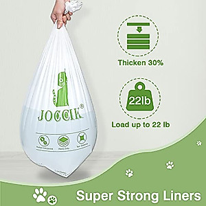 Cat Litter Box Liner Bags Compatible with Self-Cleaning Litter Box Robot 100 Pack, Waste Drawer Liners Heavy Duty White 9-11 Gallons Replacement Bags…