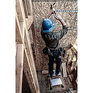 Little Giant Ladders, Jumbo Step, 2-Step, 2 foot, Step Stool, Aluminum, Type 1AA, 375 lbs weight rating, (11902), Silver