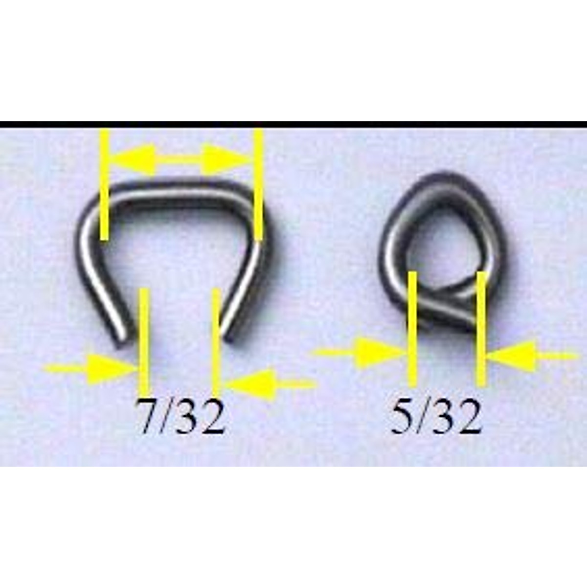 3/8 Galvanized Steel Hog Rings for Rabbit Cages, Traps, Fencing, Sausage Casings, (500 Bulk Pack)