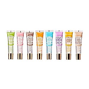 Ruby Kisses Broadway Vita-Lip Clear Lip Gloss - Moisturizing, Hydrating, Nourishing with Mint, Rosehip, Coconut, Mango, Argan, Honey & Shea