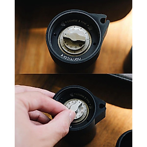 Normcore Manual Coffee Grinder V2 - Hand Coffee Grinder with Stainless Steel 38mm Contemporary Conical Burr - Adjustable Settings - For Aeropress, Espresso, Pour over, French Press