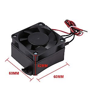 Fdit PTC Car Fan Air Heater for Small Room Space (12V 100W)