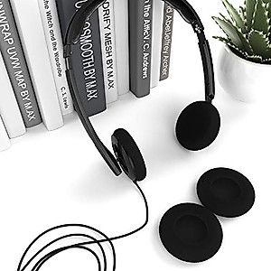 Headset Ear Foam Earpads Sponge Cushion Covers (Black) 5 Pairs