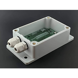 qBox DIY IOT Enclosure Kit (No SMA), IOT Enclosure for Arduino MKR Feather ESP32 Cellular LoRa WiFi Board, Waterproof IP65 Enclosure with Glands, prototyping PCB