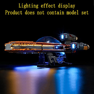 GEAMENT LED Light Kit Compatible with UCS Luke's Landspeeder - Lighting Set for 75341 Building Model (Model Set Not Included)