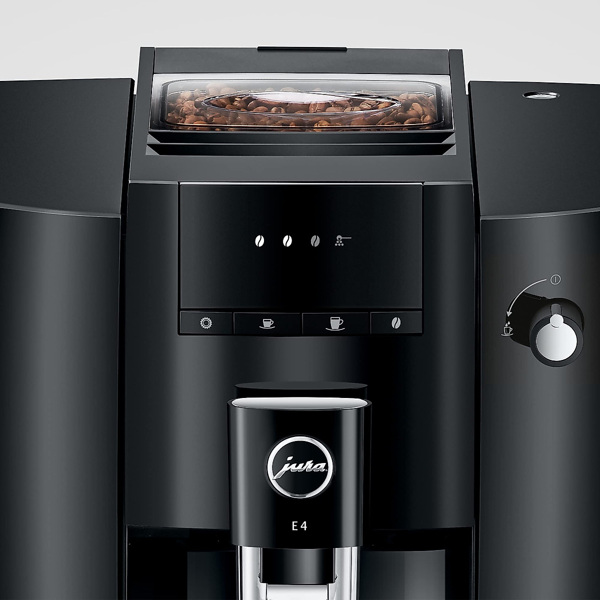 Jura E4 Automatic Coffee Machine (Piano Black)