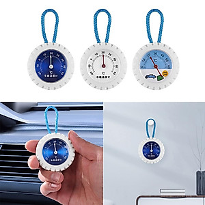 CAZSTYK Automotive Temperature Gauge Car Interior with Blue Dial Display